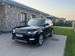 Melns Land Rover Range Rover Sport 2014 Kauņa, ar dzinēja tilpumu 2.99 L un nobraukumu 290 tūkst. km par 11999 €, foto  vietnē AUTOMOTO.COM.LV