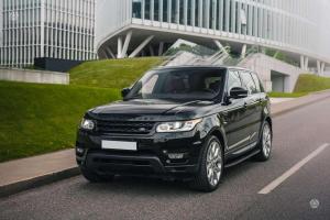 Melns Land Rover Range Rover Sport 2014 Viļņa, ar dzinēja tilpumu 4.37 L un nobraukumu 195 tūkst. km par 12000 €, foto  vietnē AUTOMOTO.COM.LV