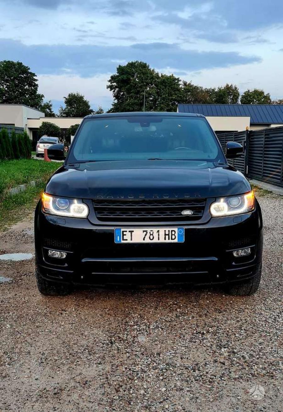 Melns Land Rover Range Rover Sport 2014 Kauņa, ar dzinēja tilpumu 2.99 L un nobraukumu 286 tūkst. km par 14750 €, foto 3 vietnē AUTOMOTO.COM.LV