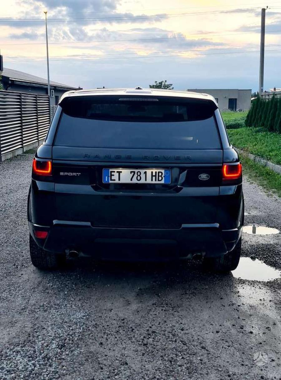 Melns Land Rover Range Rover Sport 2014 Kauņa, ar dzinēja tilpumu 2.99 L un nobraukumu 286 tūkst. km par 14750 €, foto 8 vietnē AUTOMOTO.COM.LV
