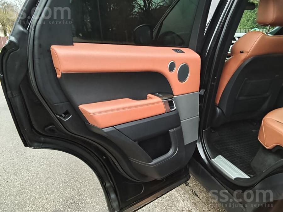 Melns Land Rover Range Rover Sport 2015 Rīga, ar dzinēja tilpumu 3.00 L un nobraukumu 200 tūkst. km par 17990 €, foto 6 vietnē AUTOMOTO.COM.LV