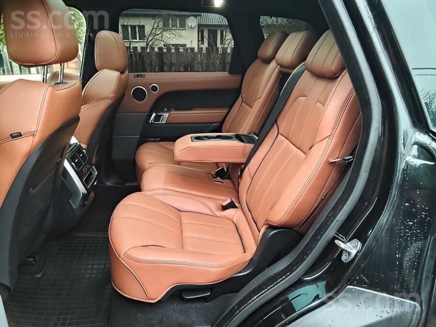 Melns Land Rover Range Rover Sport 2015 Rīga, ar dzinēja tilpumu 3.00 L un nobraukumu 200 tūkst. km par 17990 €, foto 7 vietnē AUTOMOTO.COM.LV