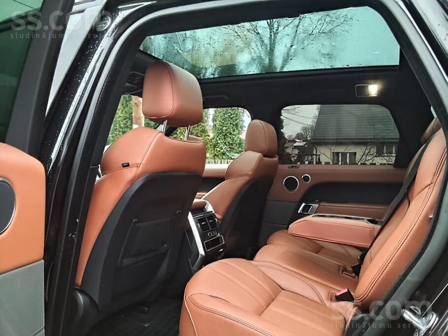 Melns Land Rover Range Rover Sport 2015 Rīga, ar dzinēja tilpumu 3.00 L un nobraukumu 200 tūkst. km par 17990 €, foto 8 vietnē AUTOMOTO.COM.LV