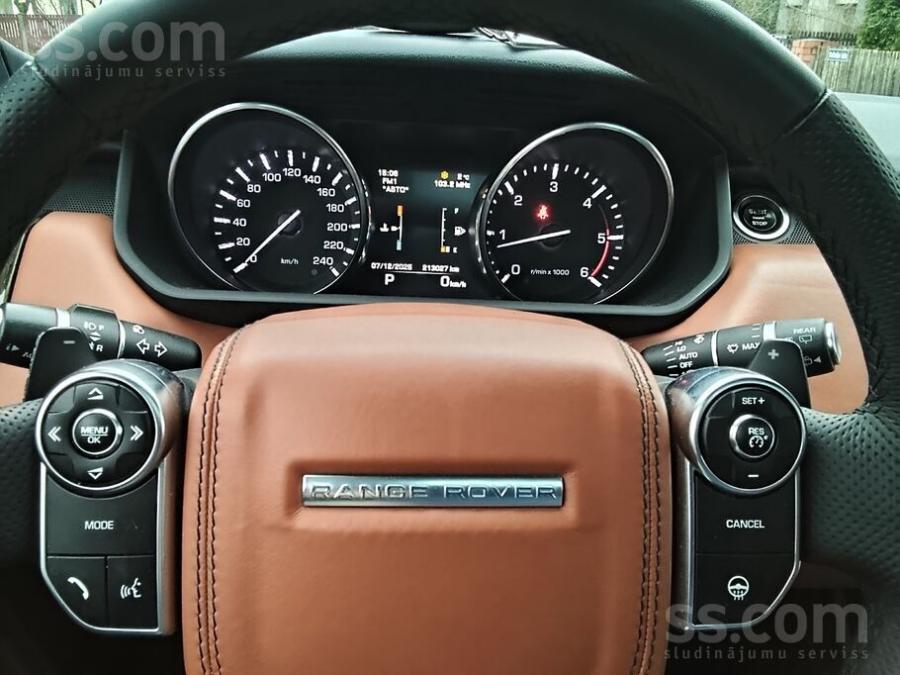 Melns Land Rover Range Rover Sport 2015 Rīga, ar dzinēja tilpumu 3.00 L un nobraukumu 200 tūkst. km par 17990 €, foto 18 vietnē AUTOMOTO.COM.LV