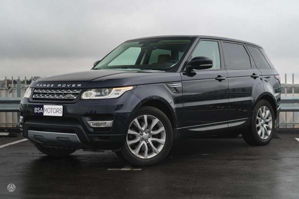 Black Land Rover Range Rover Sport 2015 in Vilnius, with an engine capacity of 2.99 L and mileage of 163 thousand km for 14800 €, photo 2 on AUTOMOTO.COM.LV