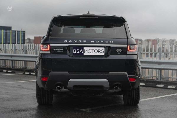 Black Land Rover Range Rover Sport 2015 in Vilnius, with an engine capacity of 2.99 L and mileage of 163 thousand km for 14800 €, photo 5 on AUTOMOTO.COM.LV