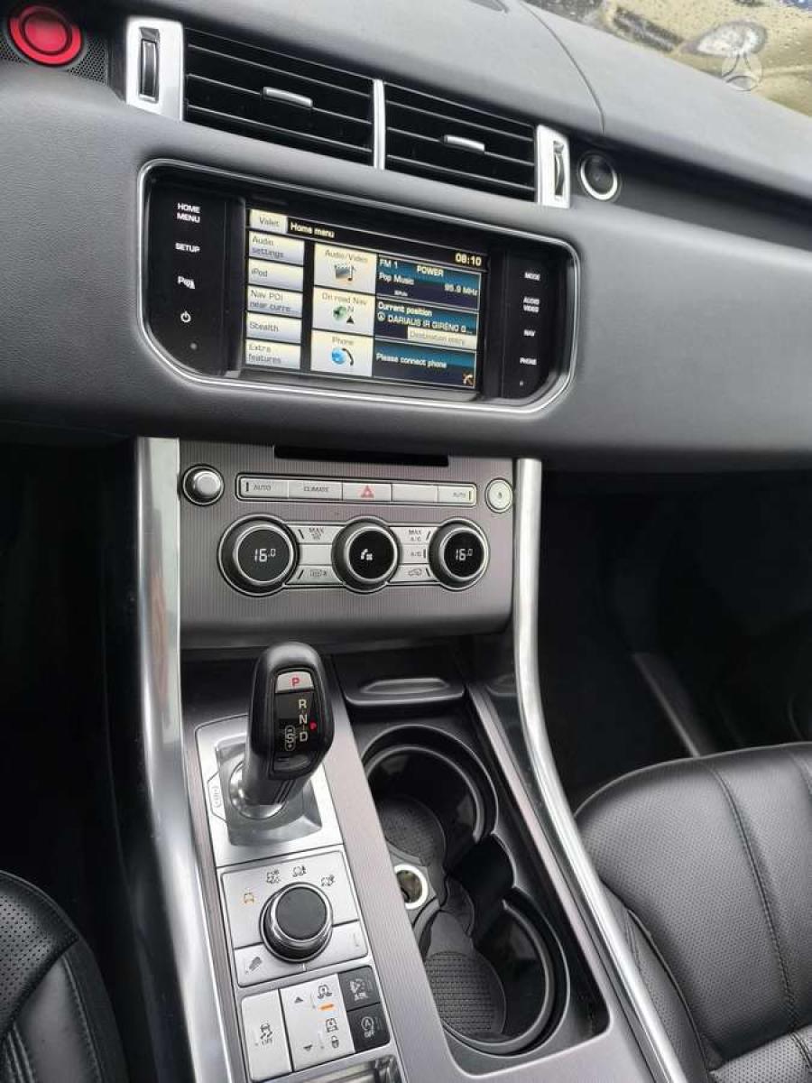 Melns Land Rover Range Rover Sport 2015 Viļņa, ar dzinēja tilpumu 2.99 L un nobraukumu 199 tūkst. km par 9900 €, foto 15 vietnē AUTOMOTO.COM.LV