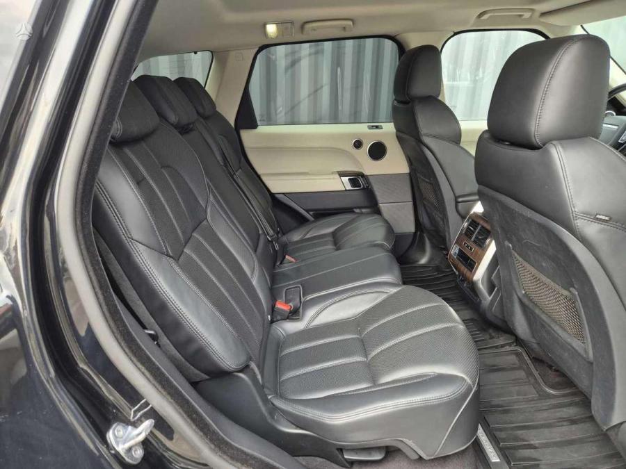 Melns Land Rover Range Rover Sport 2015 Viļņa, ar dzinēja tilpumu 2.99 L un nobraukumu 164 tūkst. km par 12900 €, foto 6 vietnē AUTOMOTO.COM.LV