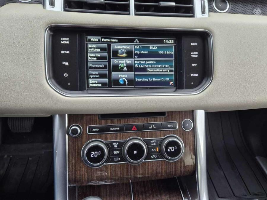 Melns Land Rover Range Rover Sport 2015 Viļņa, ar dzinēja tilpumu 2.99 L un nobraukumu 164 tūkst. km par 12900 €, foto 12 vietnē AUTOMOTO.COM.LV