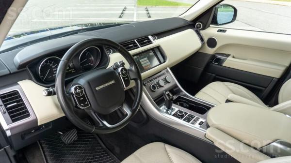Black Land Rover Range Rover Sport 2015 in Riga, with an engine capacity of 3.00 L and mileage of 180 thousand km for 13990 €, photo 10 on AUTOMOTO.COM.LV