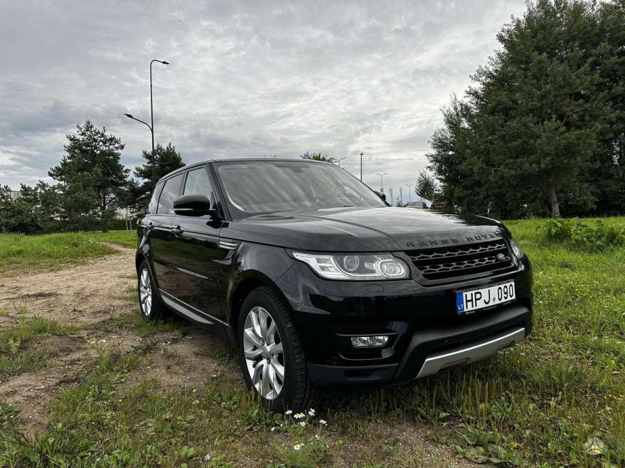 Melns Land Rover Range Rover Sport 2015 Viļņa, ar dzinēja tilpumu 2.99 L un nobraukumu 270 tūkst. km par 18000 €, foto 3 vietnē AUTOMOTO.COM.LV
