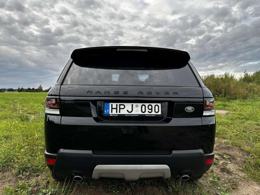 Melns Land Rover Range Rover Sport 2015 Viļņa, ar dzinēja tilpumu 2.99 L un nobraukumu 270 tūkst. km par 18000 €, foto 6 vietnē AUTOMOTO.COM.LV