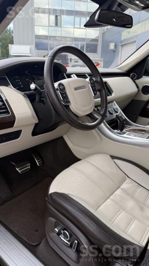 Black Land Rover Range Rover Sport 2015 in Riga, with an engine capacity of 3.00 L and mileage of 228 thousand km for 19850 €, photo 19 on AUTOMOTO.COM.LV