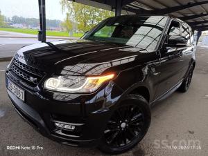 Melns Land Rover Range Rover Sport 2015 Rīga, ar dzinēja tilpumu 3.00 L un nobraukumu 213 tūkst. km par 14590 €, foto  vietnē AUTOMOTO.COM.LV