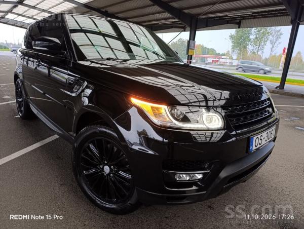 Black Land Rover Range Rover Sport 2015 in Riga, with an engine capacity of 3.00 L and mileage of 213 thousand km for 14590 €, photo 6 on AUTOMOTO.COM.LV