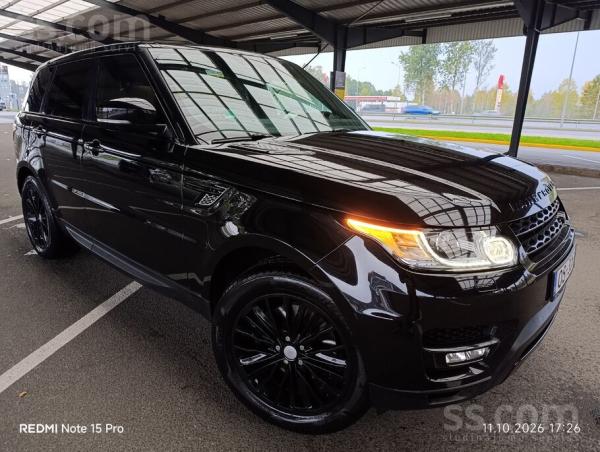 Black Land Rover Range Rover Sport 2015 in Riga, with an engine capacity of 3.00 L and mileage of 213 thousand km for 14590 €, photo 7 on AUTOMOTO.COM.LV