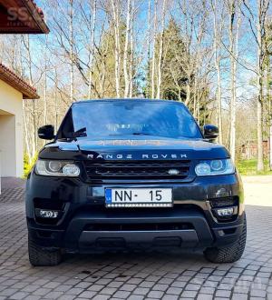 Black Land Rover Range Rover Sport 2016 in Liepaja, with an engine capacity of 3.00 L and mileage of 214 thousand km for 18750 €, photo 6 on AUTOMOTO.COM.LV