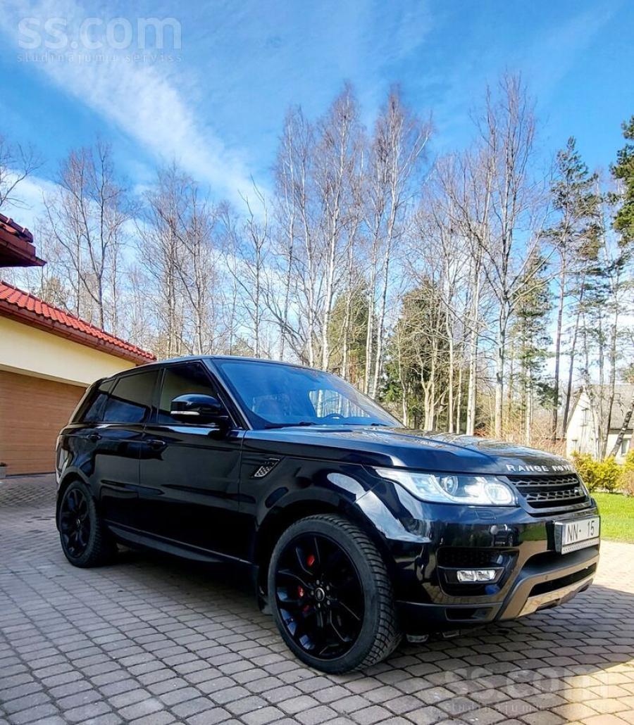 Black Land Rover Range Rover Sport 2016 in Liepaja, with an engine capacity of 3.00 L and mileage of 214 thousand km for 18750 €, photo 7 on AUTOMOTO.COM.LV
