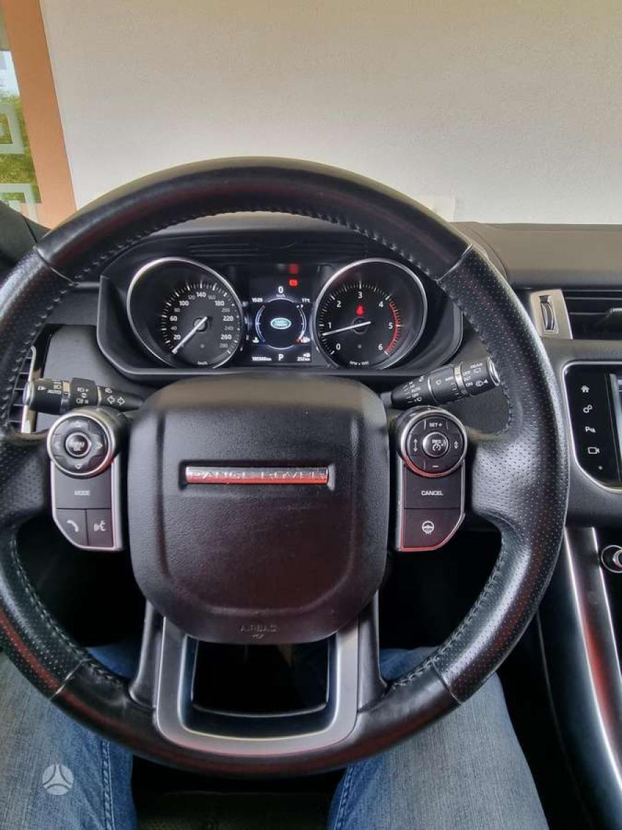 Melns Land Rover Range Rover Sport 2016 Šauļi, ar dzinēja tilpumu 2.99 L un nobraukumu 208 tūkst. km par 13800 €, foto 19 vietnē AUTOMOTO.COM.LV