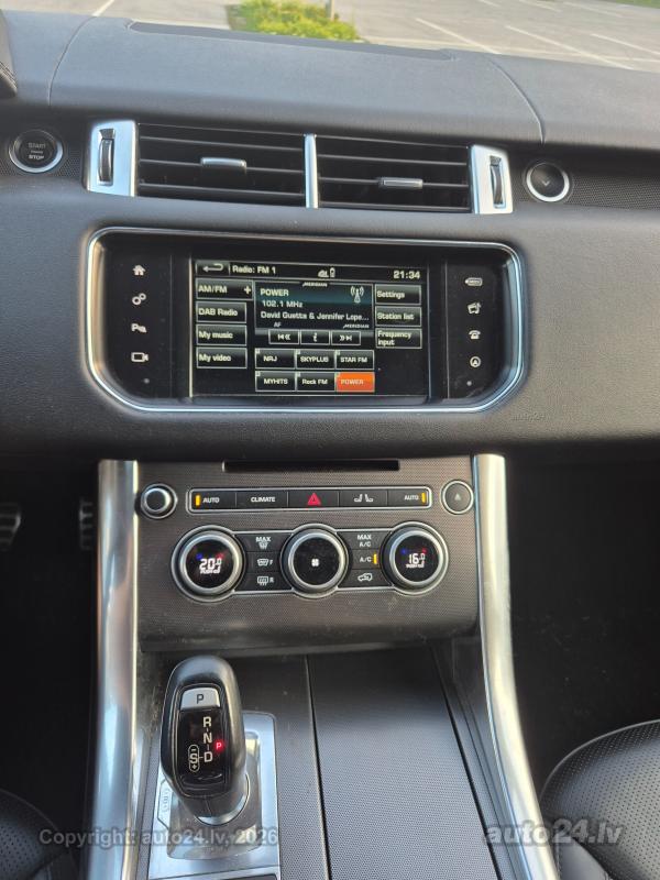 Black Land Rover Range Rover Sport 2016 in Tallinn, with an engine capacity of 4.40 L and mileage of 122 thousand km for 23800 €, photo 10 on AUTOMOTO.COM.LV