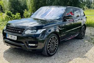 Melns Land Rover Range Rover Sport 2016 Šauļi, ar dzinēja tilpumu 4.40 L un nobraukumu 165 tūkst. km par 18500 €, foto  vietnē AUTOMOTO.COM.LV