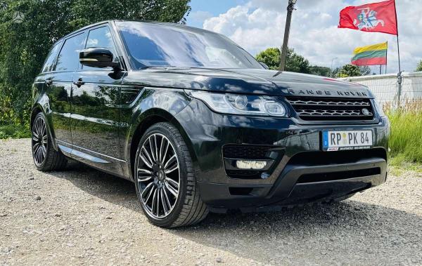 Black Land Rover Range Rover Sport 2016 in Siauliai, with an engine capacity of 4.40 L and mileage of 165 thousand km for 18500 €, photo 5 on AUTOMOTO.COM.LV