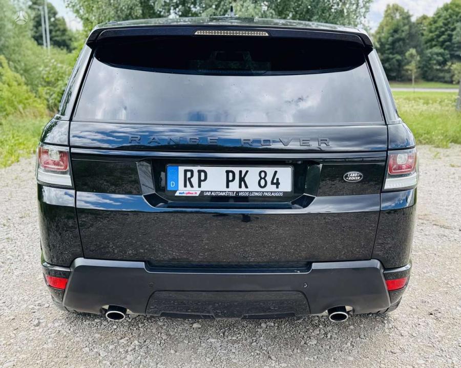 Melns Land Rover Range Rover Sport 2016 Šauļi, ar dzinēja tilpumu 4.40 L un nobraukumu 165 tūkst. km par 18500 €, foto 12 vietnē AUTOMOTO.COM.LV