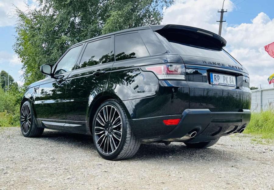 Melns Land Rover Range Rover Sport 2016 Šauļi, ar dzinēja tilpumu 4.40 L un nobraukumu 165 tūkst. km par 18500 €, foto 14 vietnē AUTOMOTO.COM.LV