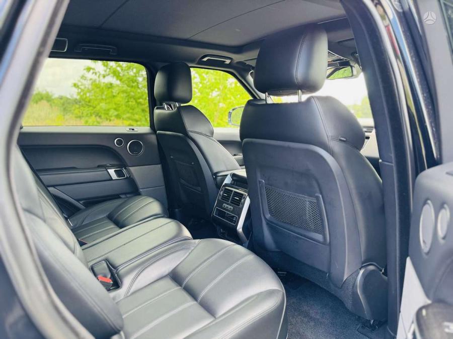 Melns Land Rover Range Rover Sport 2016 Šauļi, ar dzinēja tilpumu 4.40 L un nobraukumu 165 tūkst. km par 18500 €, foto 30 vietnē AUTOMOTO.COM.LV