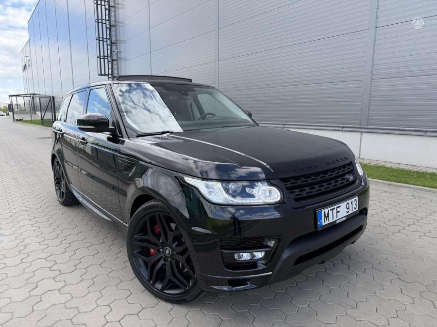 Melns Land Rover Range Rover Sport 2016 Kauņa, ar dzinēja tilpumu 4.40 L un nobraukumu 203 tūkst. km par 17900 €, foto 3 vietnē AUTOMOTO.COM.LV