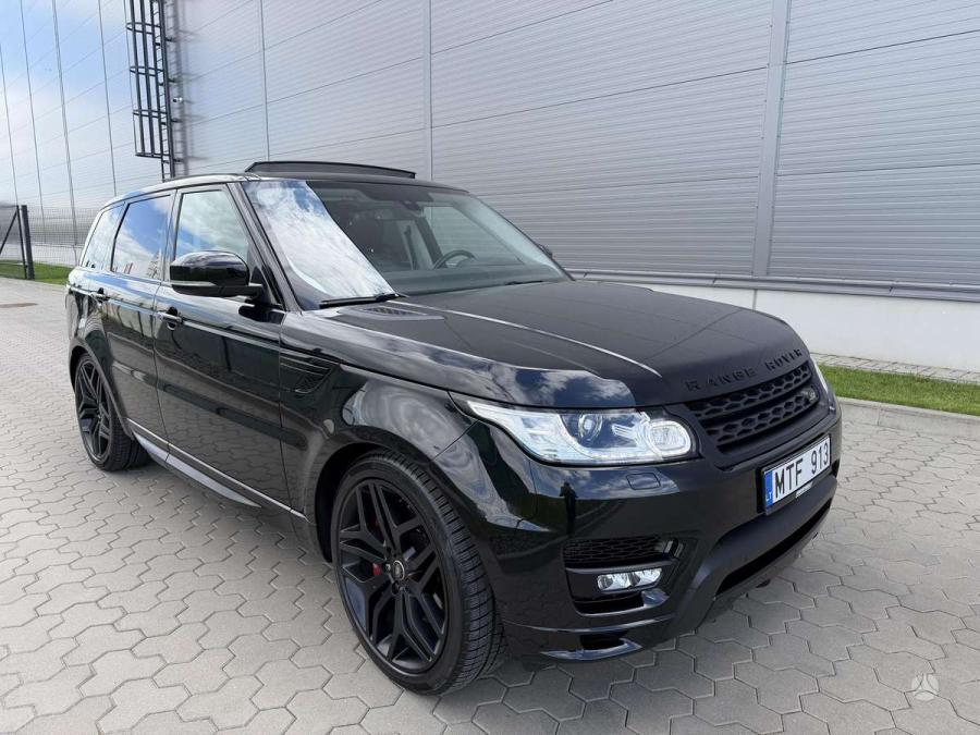 Melns Land Rover Range Rover Sport 2016 Kauņa, ar dzinēja tilpumu 4.40 L un nobraukumu 203 tūkst. km par 17900 €, foto 10 vietnē AUTOMOTO.COM.LV