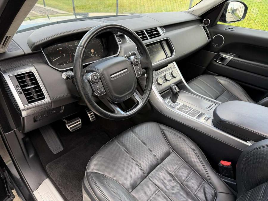 Melns Land Rover Range Rover Sport 2016 Kauņa, ar dzinēja tilpumu 4.40 L un nobraukumu 203 tūkst. km par 17900 €, foto 15 vietnē AUTOMOTO.COM.LV