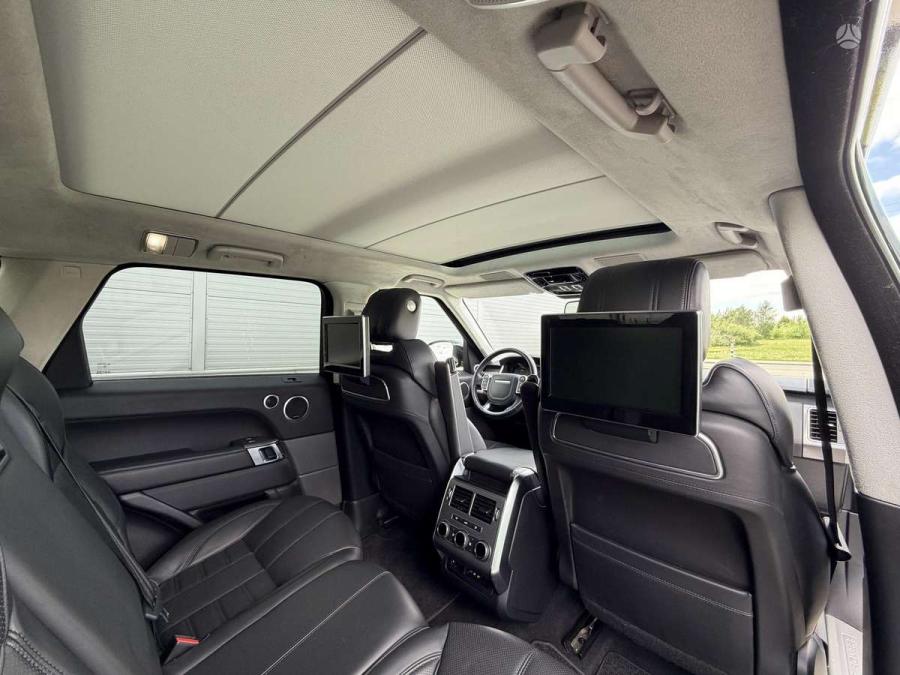 Melns Land Rover Range Rover Sport 2016 Kauņa, ar dzinēja tilpumu 4.40 L un nobraukumu 203 tūkst. km par 17900 €, foto 35 vietnē AUTOMOTO.COM.LV