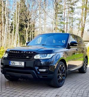 Black Land Rover Range Rover Sport 2016 in Liepaja, with an engine capacity of 3.00 L and mileage of 223 thousand km for 17750 €, photo  on AUTOMOTO.COM.LV