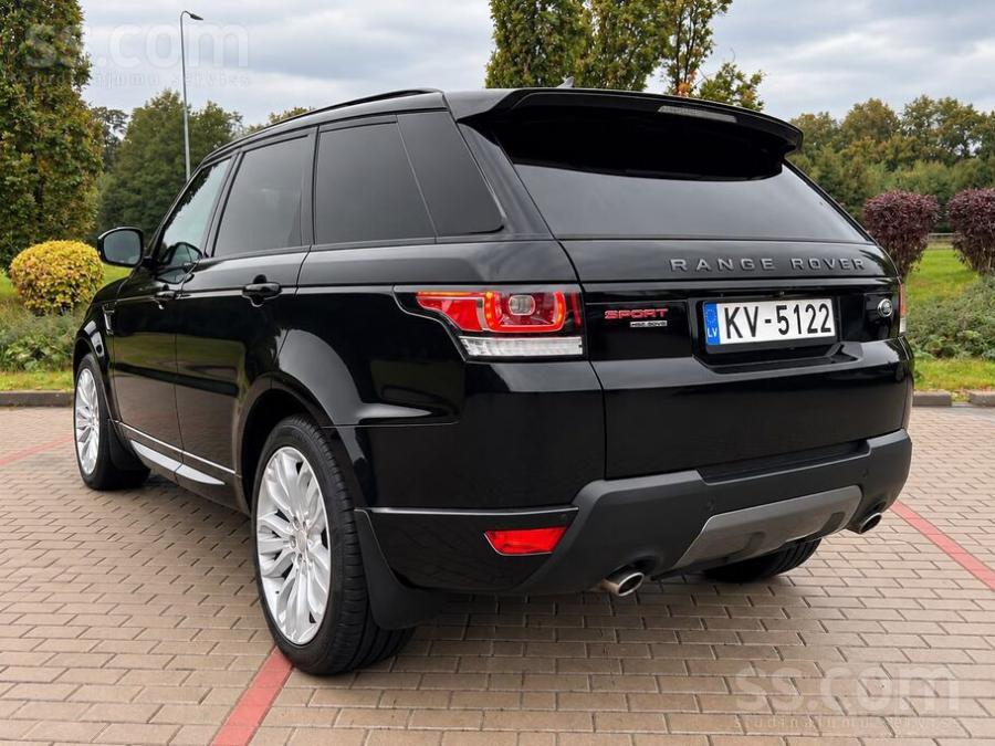Black Land Rover Range Rover Sport 2016 in Riga, with an engine capacity of 3.00 L and mileage of 148 thousand km for 16750 €, photo 5 on AUTOMOTO.COM.LV