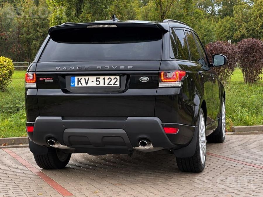 Black Land Rover Range Rover Sport 2016 in Riga, with an engine capacity of 3.00 L and mileage of 148 thousand km for 16750 €, photo 8 on AUTOMOTO.COM.LV