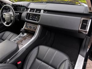Black Land Rover Range Rover Sport 2016 in Riga, with an engine capacity of 3.00 L and mileage of 148 thousand km for 16750 €, photo 17 on AUTOMOTO.COM.LV