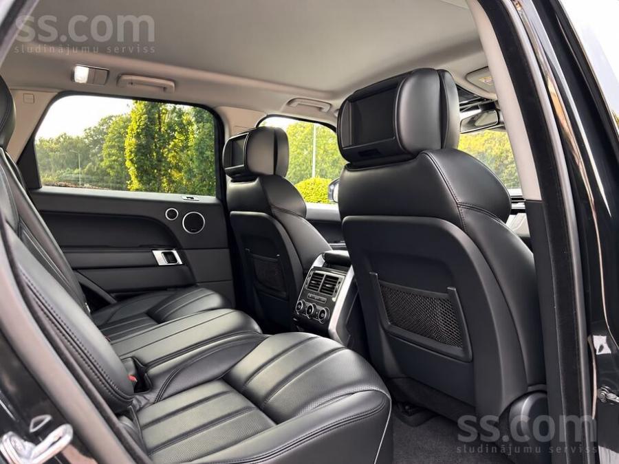 Black Land Rover Range Rover Sport 2016 in Riga, with an engine capacity of 3.00 L and mileage of 148 thousand km for 16750 €, photo 20 on AUTOMOTO.COM.LV