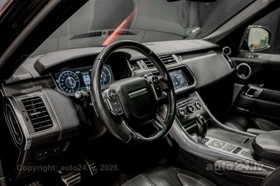 Black Land Rover Range Rover Sport 2017 in Parnu, with an engine capacity of 3.00 L and mileage of 208 thousand km for 23990 €, photo 14 on AUTOMOTO.COM.LV
