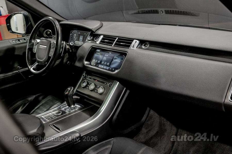 Black Land Rover Range Rover Sport 2017 in Parnu, with an engine capacity of 3.00 L and mileage of 208 thousand km for 23990 €, photo 16 on AUTOMOTO.COM.LV