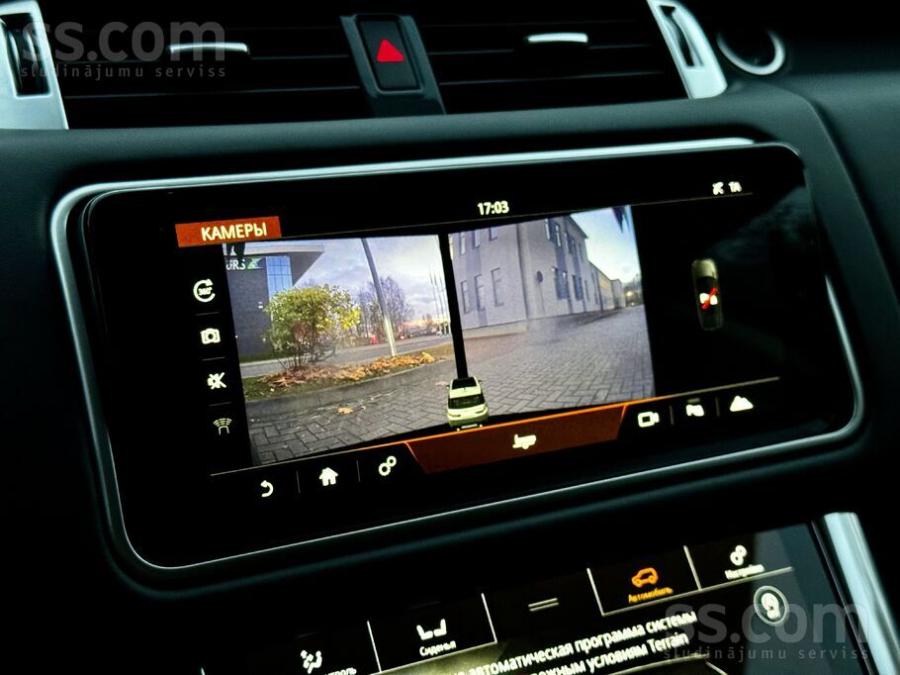 Black Land Rover Range Rover Sport 2018 in Jelgava, with an engine capacity of 4.40 L and mileage of 181 thousand km for 37900 €, photo 31 on AUTOMOTO.COM.LV