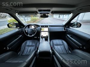 Black Land Rover Range Rover Sport 2018 in Jelgava, with an engine capacity of 4.40 L and mileage of 181 thousand km for 37900 €, photo 12 on AUTOMOTO.COM.LV