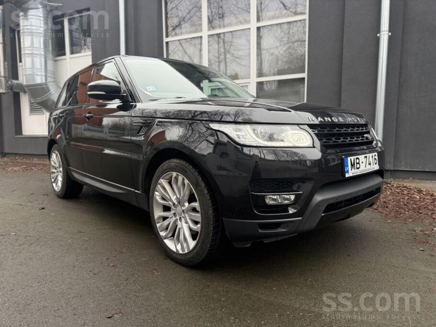 Black Land Rover Range Rover Sport 2018 in Riga, with an engine capacity of 3.00 L and mileage of 95 thousand km for 23950 €, photo 2 on AUTOMOTO.COM.LV