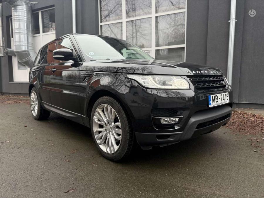 Black Land Rover Range Rover Sport 2018 in Riga, with an engine capacity of 3.00 L and mileage of 95 thousand km for 23950 €, photo 2 on AUTOMOTO.COM.LV