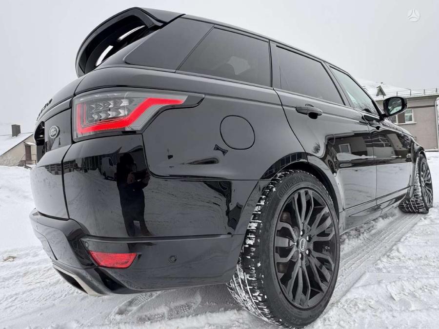 Melns Land Rover Range Rover Sport 2018 Šauļi, ar dzinēja tilpumu 3.00 L un nobraukumu 195 tūkst. km par 28500 €, foto 12 vietnē AUTOMOTO.COM.LV