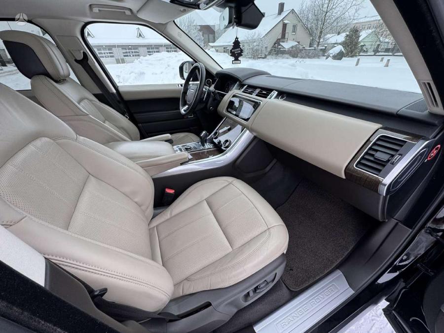Melns Land Rover Range Rover Sport 2018 Šauļi, ar dzinēja tilpumu 3.00 L un nobraukumu 195 tūkst. km par 28500 €, foto 14 vietnē AUTOMOTO.COM.LV