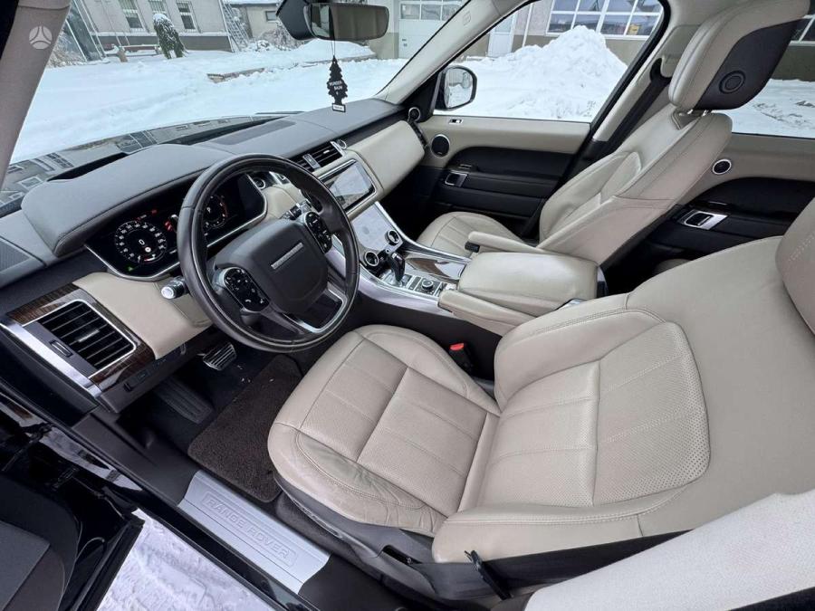 Melns Land Rover Range Rover Sport 2018 Šauļi, ar dzinēja tilpumu 3.00 L un nobraukumu 195 tūkst. km par 28500 €, foto 15 vietnē AUTOMOTO.COM.LV