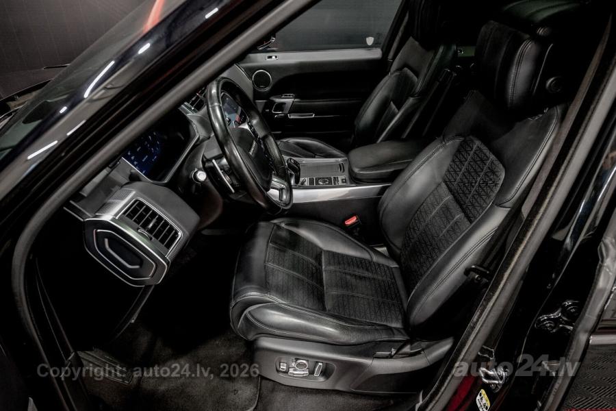Black Land Rover Range Rover Sport 2018 in Parnu, with an engine capacity of 3.00 L and mileage of 145 thousand km for 31500 €, photo 16 on AUTOMOTO.COM.LV