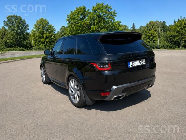 Melns Land Rover Range Rover Sport 2018 Rīga, ar dzinēja tilpumu 3.00 L un nobraukumu 177 tūkst. km par 26999 €, foto 4 vietnē AUTOMOTO.COM.LV