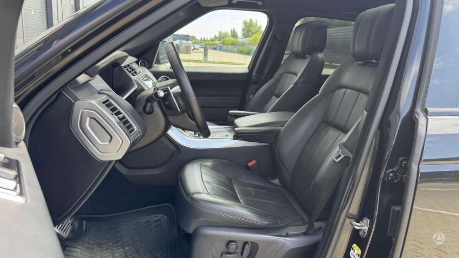 Melns Land Rover Range Rover Sport 2018 Viļņa, ar dzinēja tilpumu 4.37 L un nobraukumu 236 tūkst. km par 31990 €, foto 19 vietnē AUTOMOTO.COM.LV